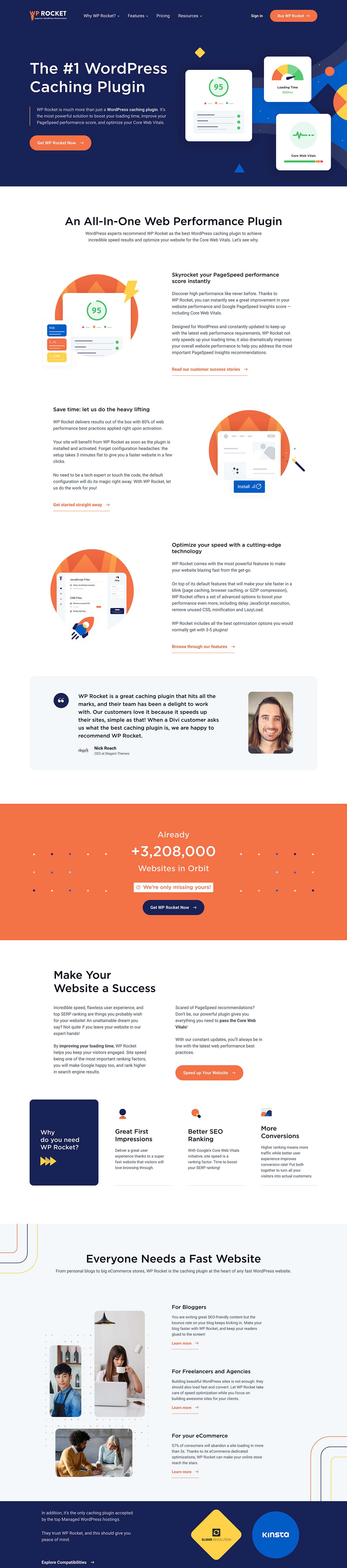 Wp Rocket Wordpress Website Built Using Woocommerce Custom Theme
